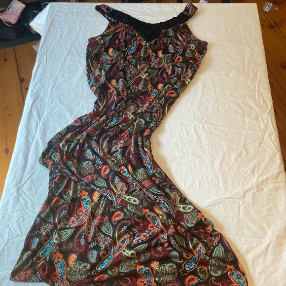 Faded Glory | Dresses | Faded Glory Xl Paisley Design Maxi Dress | Poshmark
